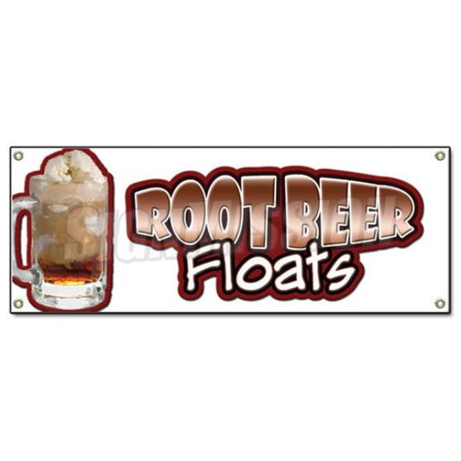 Root Beer Floats Banner Sign - Rootbeer Float Mug - Walmart.com
