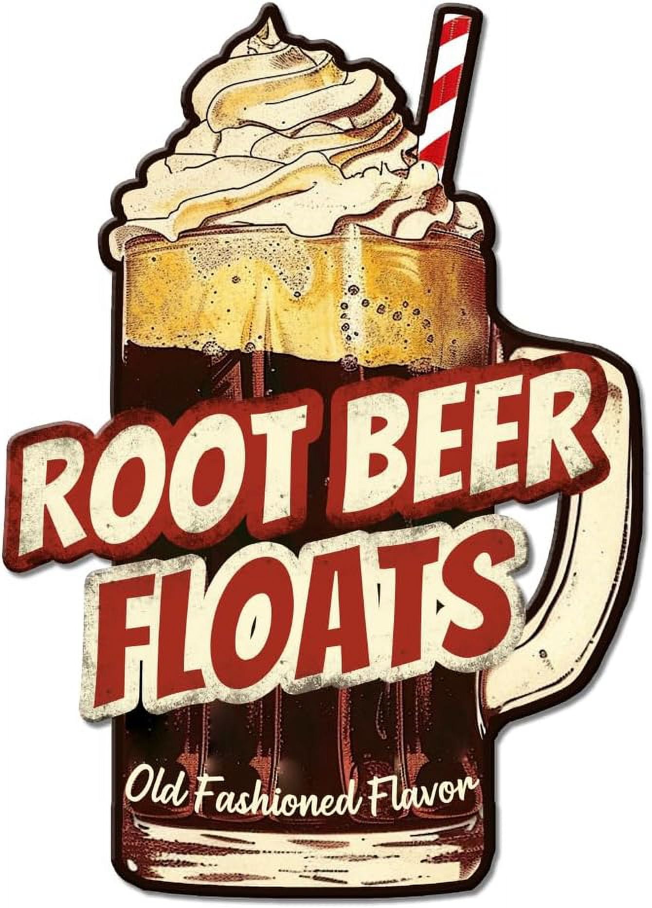 Root Beer Floats Vintage Metal Tin Sign Retro Ice Cream Plaque Poster ...