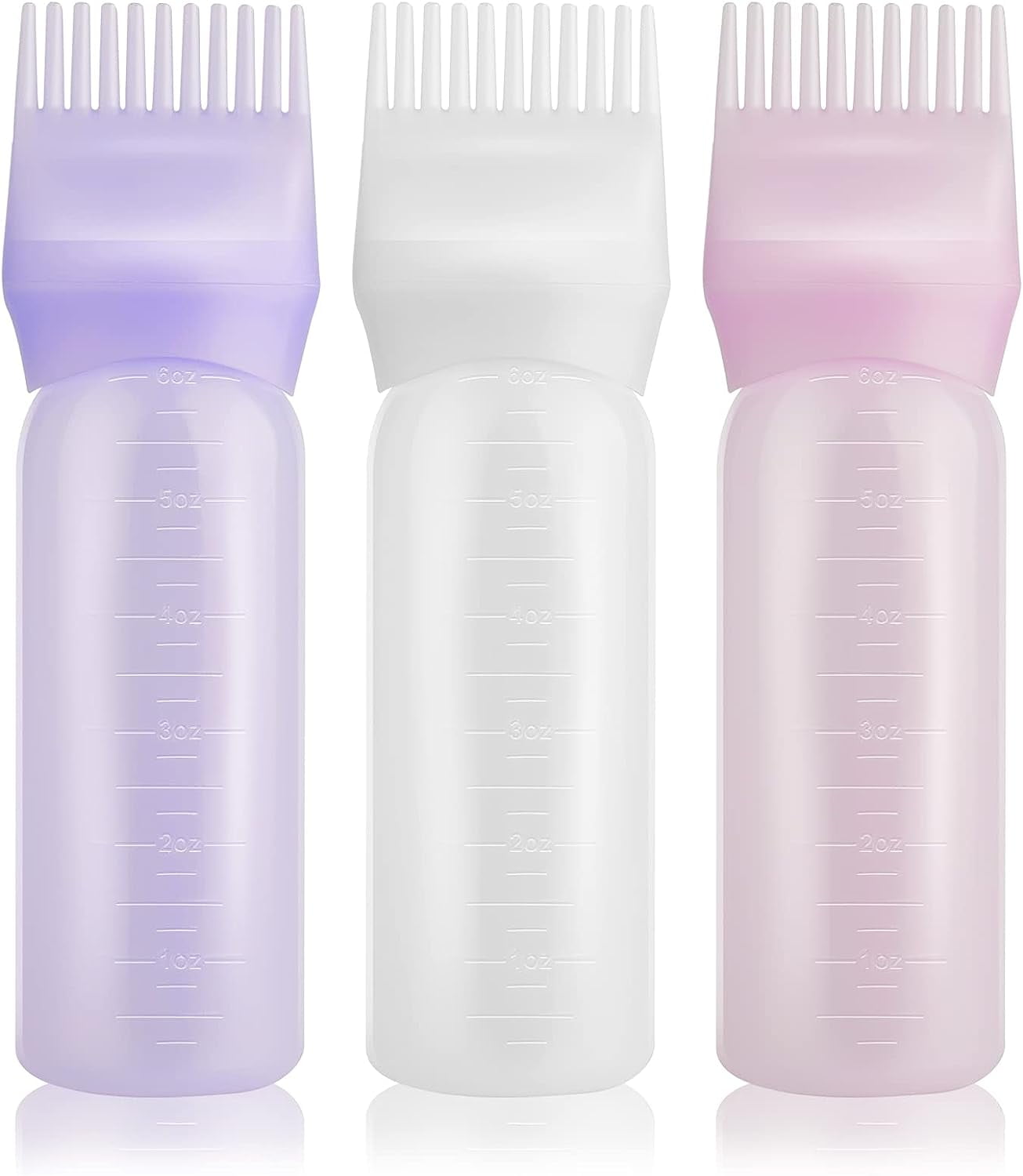 Root Comb Applicator Bottle Hair Dye Applicator Brush 3 Pack Applicator