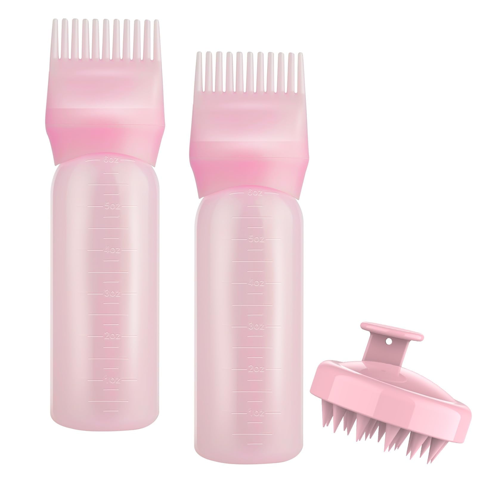Root Comb Applicator Bottle Hair Oil Applicator Brush 3 Pack Hair Oil ...