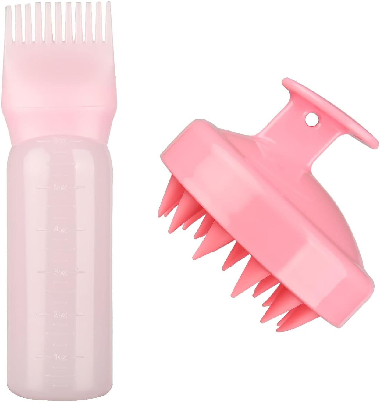 Root Comb Applicator Bottle with Scalp Massager Shampoo Brush Hair ...