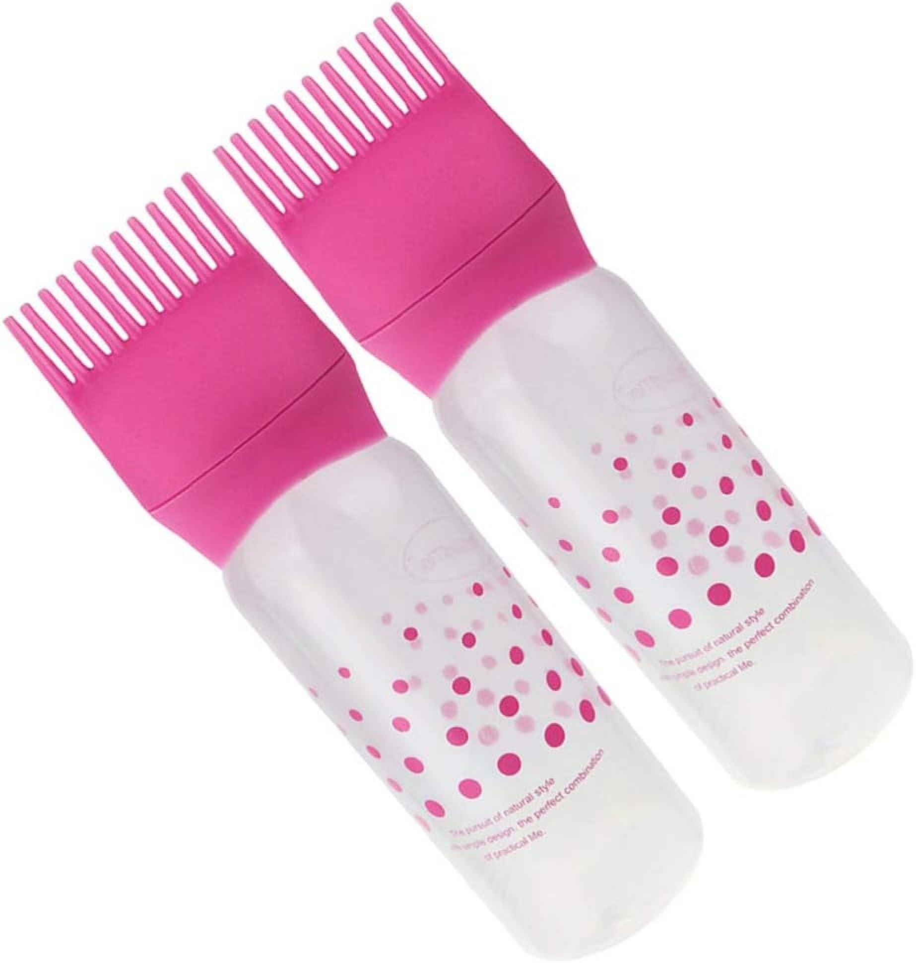 Root Comb Applicator Bottles Hair Dye Applicator Brush 2 Piece