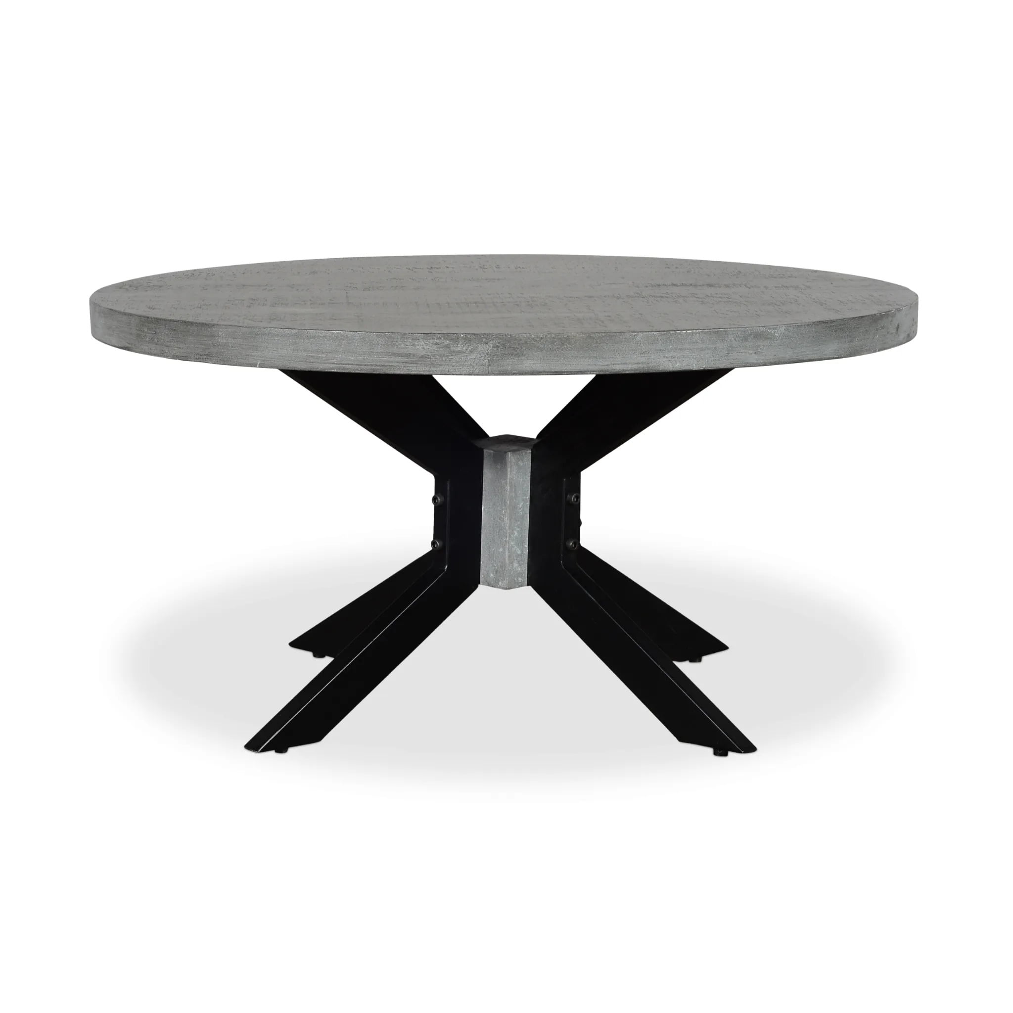 Root Grey Mango Wood Round Dining Table - Walmart.com