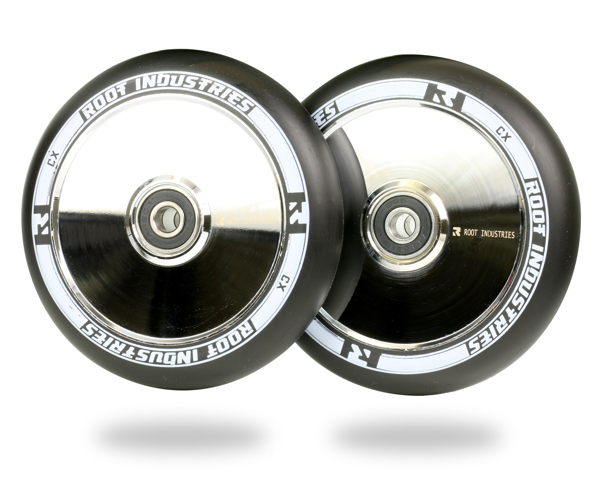 Root Industries Air Wheels - 110mm Black and Chrome - Walmart.com