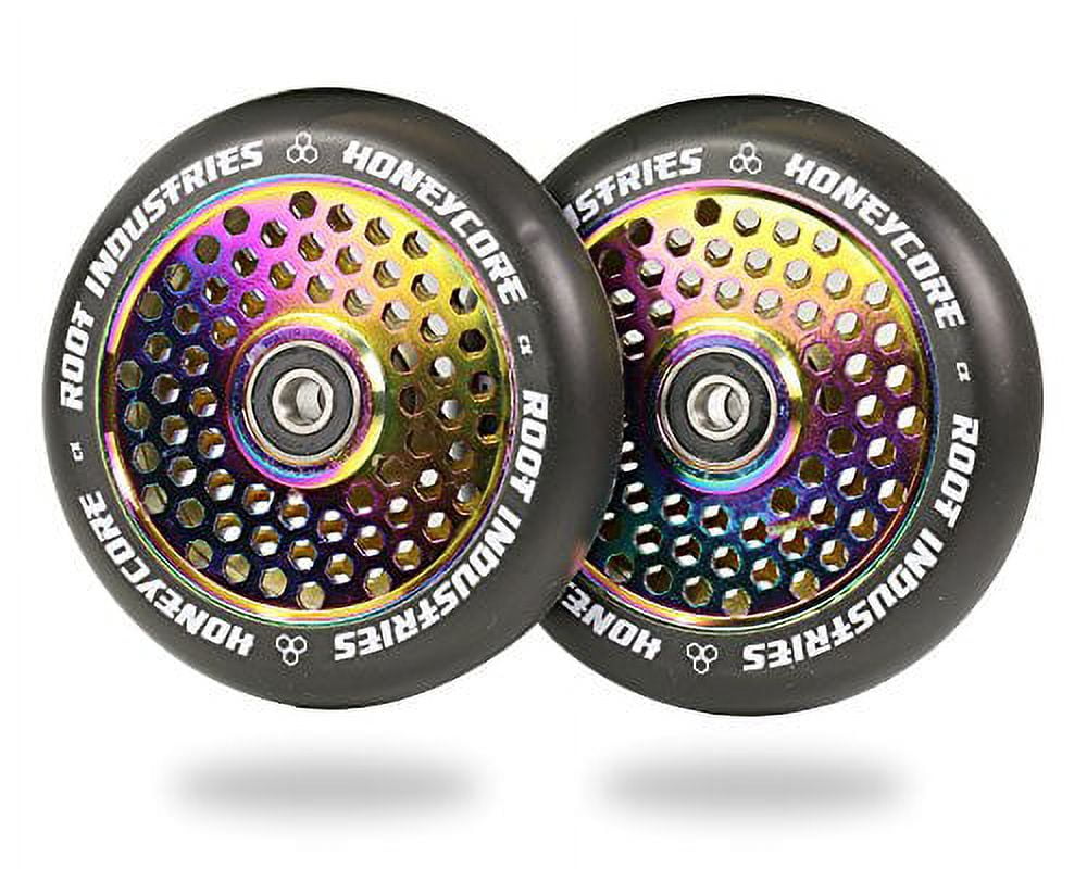 Root Industries HoneyCore Wheels - 120mm Black and Neo Chrome - Walmart.com