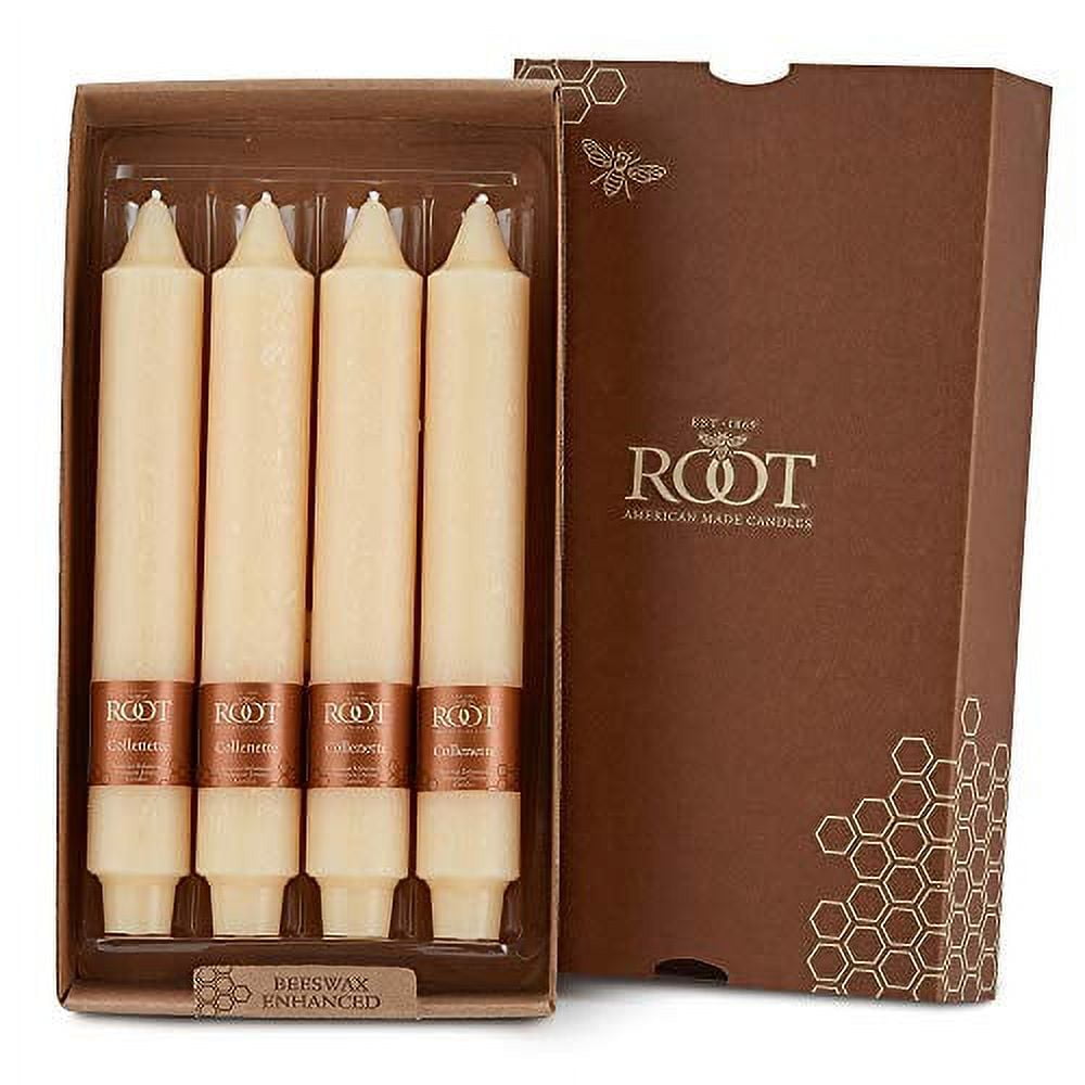 Root Unscented Timberline Collenettes Dinner Candles, 9-Inch Tall, Box ...