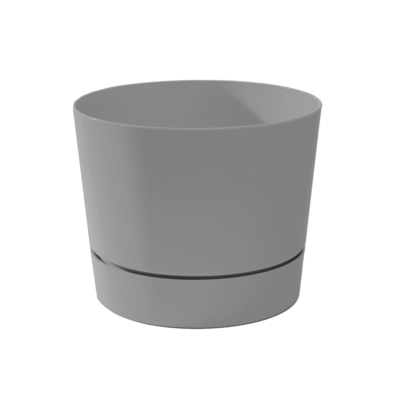 Root & Vessel Majestic Low Profile Cylinder Pot, Gray, 10.5" - Walmart.com