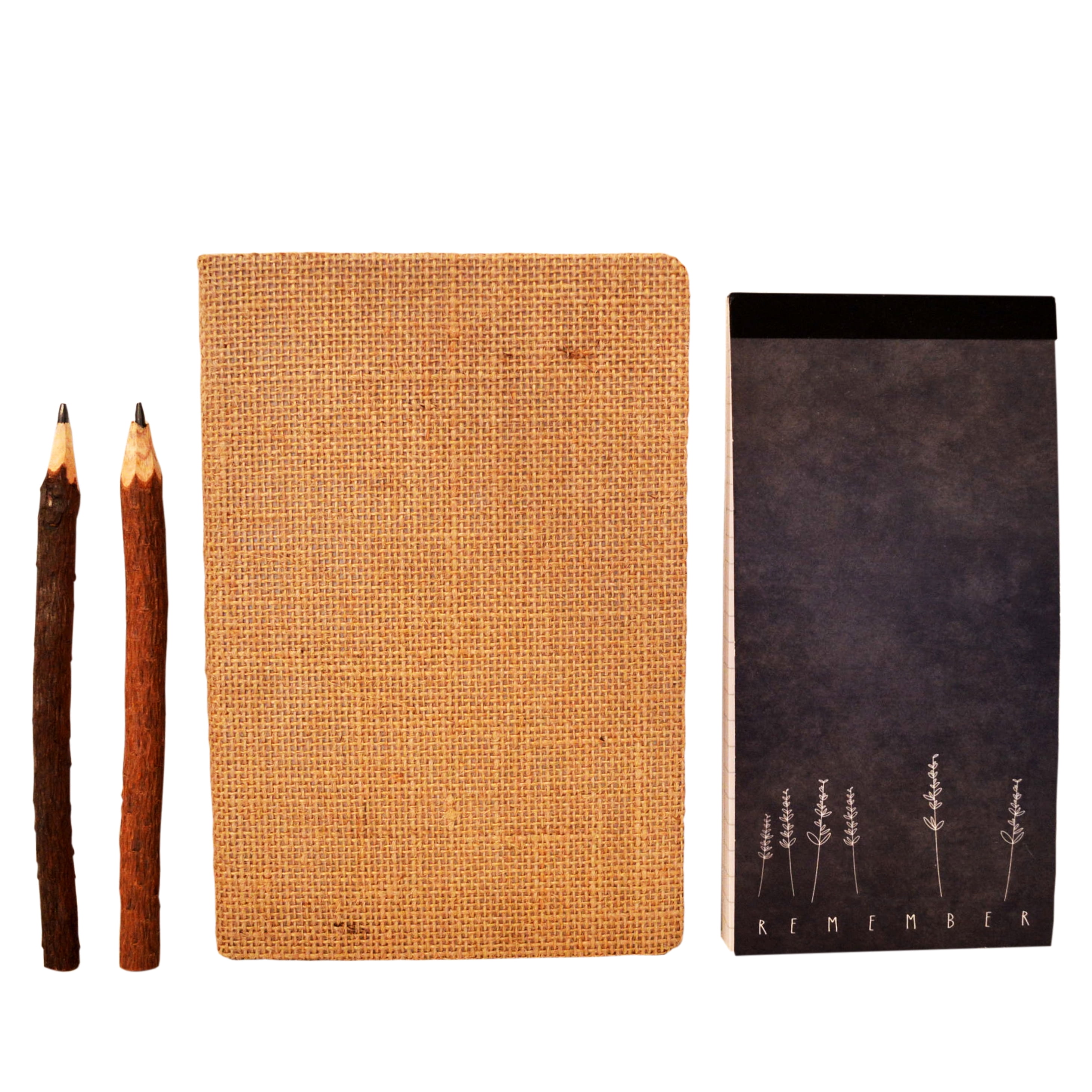 Root and Seed Writing Journal Gift Set, Hessian 80 Page Notebook, 'Don ...