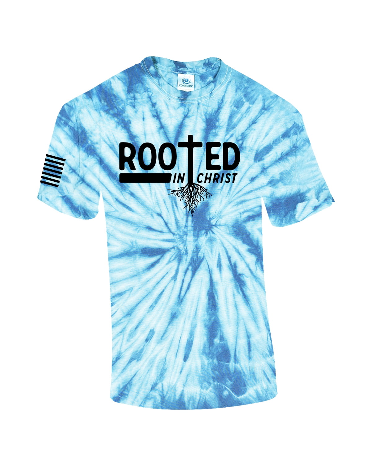 Rooted In Christ Tree Roots Mens Christian Short Sleeve T-shirt Graphic ...