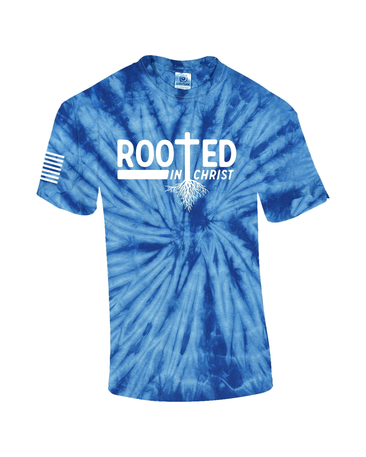 Rooted In Christ Tree Roots Mens Christian Short Sleeve T-shirt Graphic ...