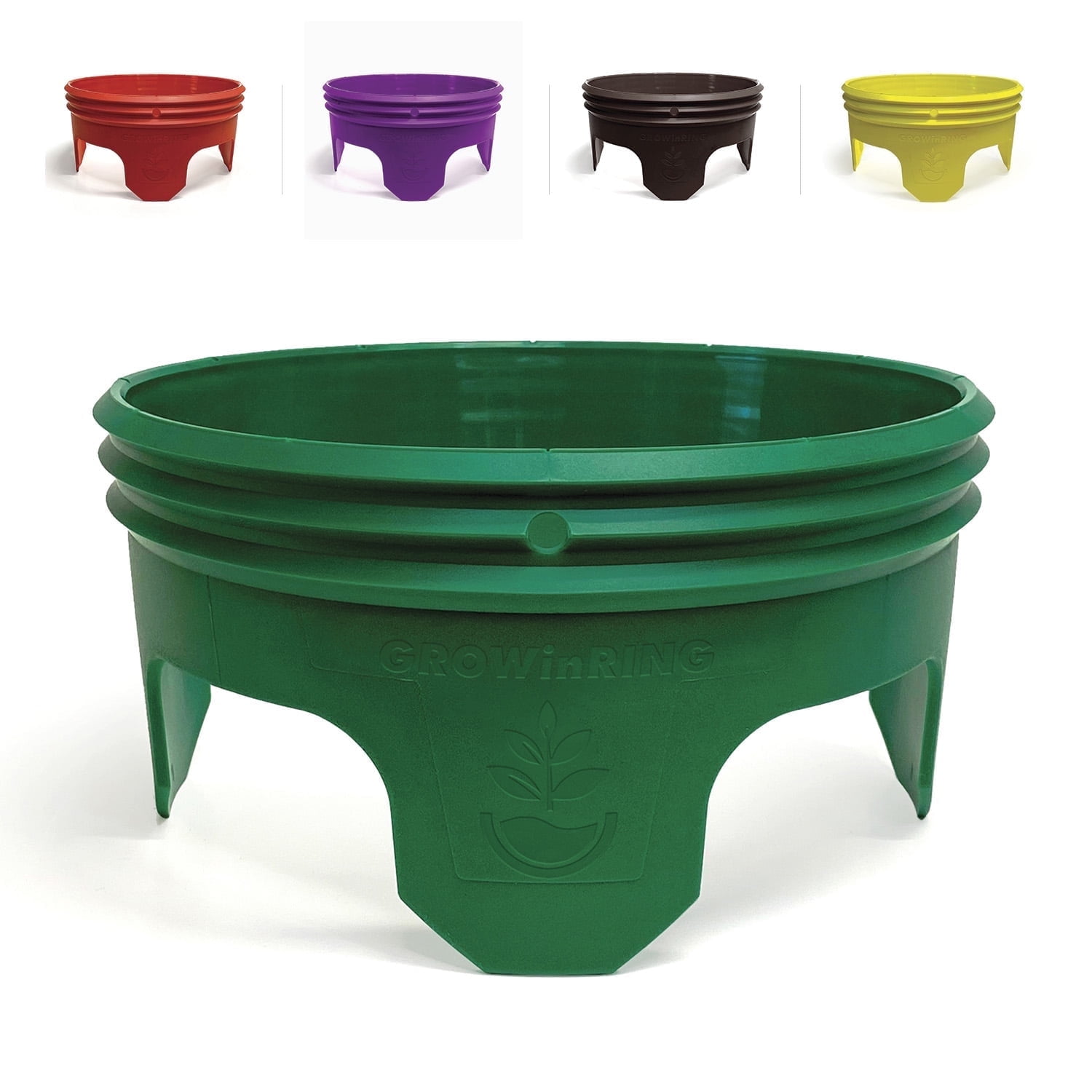 Rooted Promise 7-inch Plant Grow Rings Round, 4 Pack for Veggies, Herbs ...