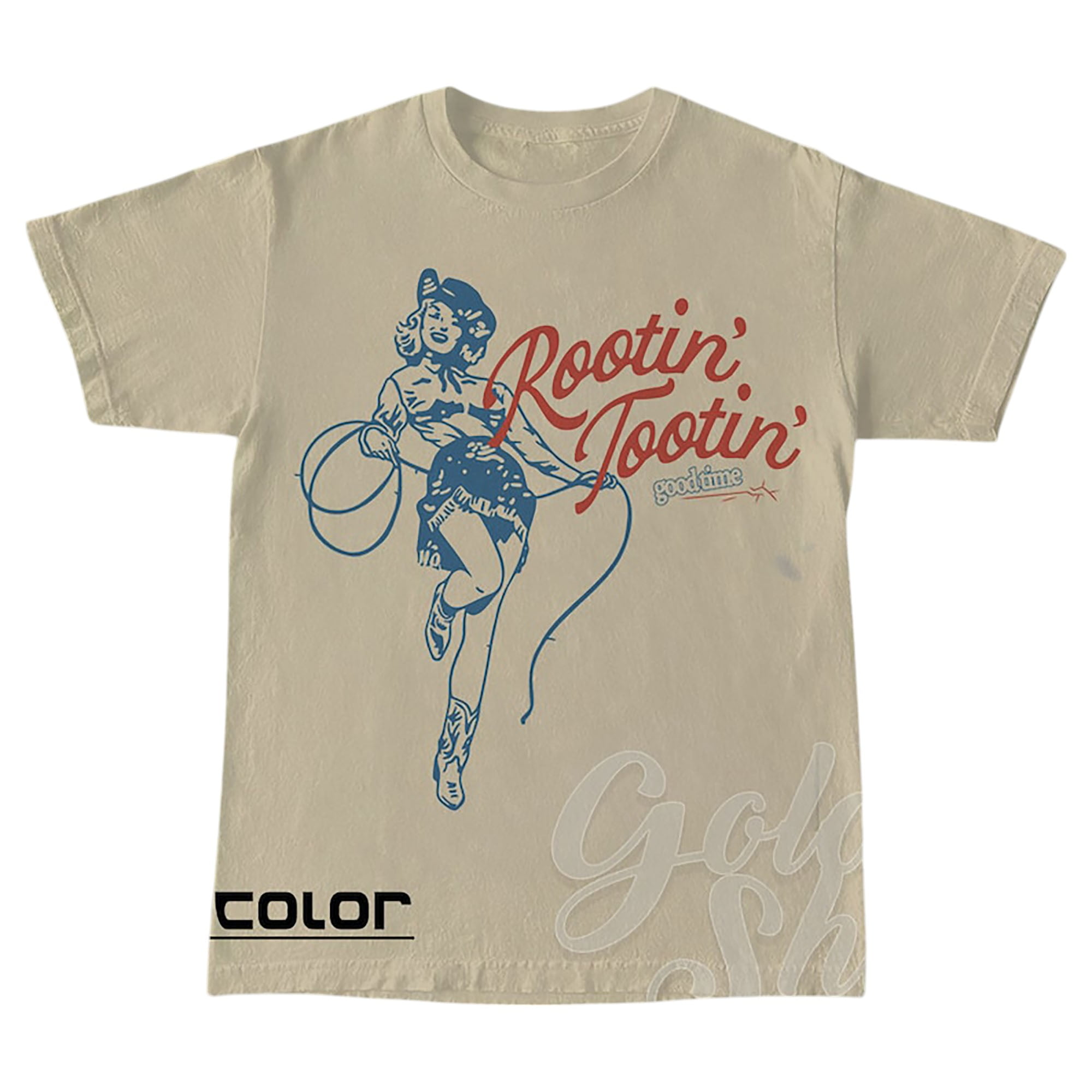 Rootin Tootin Good Time Retro Unisex Classic 2D T-Shirt - Vintage ...