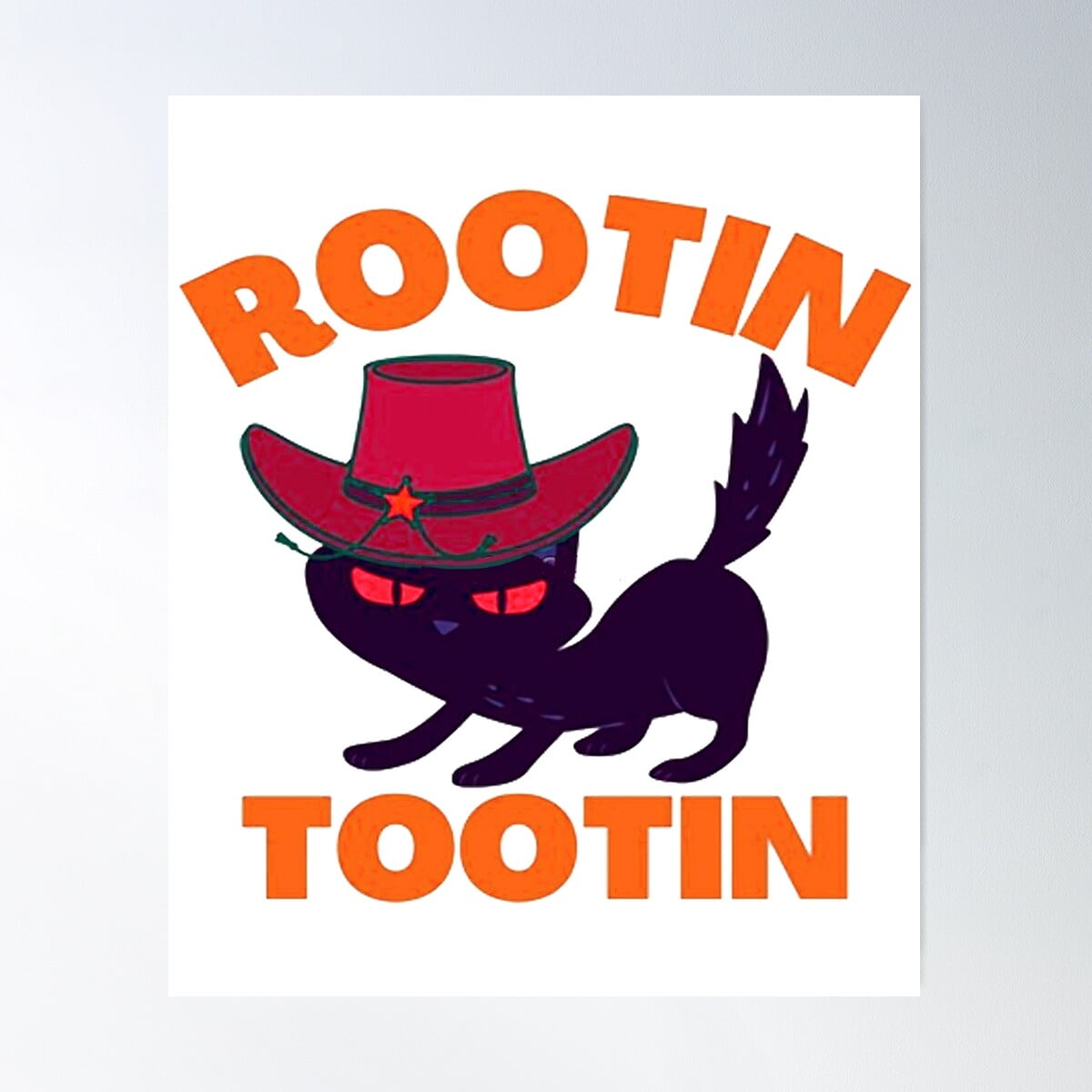 Rootin Tootin , Rootin Tootin Possum Cowboy Poster Wall Art, Modern ...