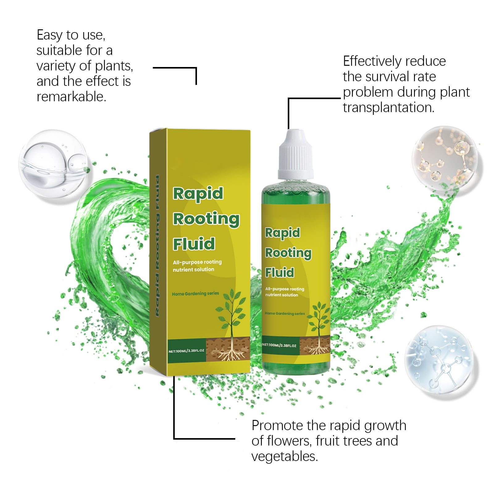 Rooting Hormone for Cuttings - Green Plant Rooting Solution Nitrogen ...