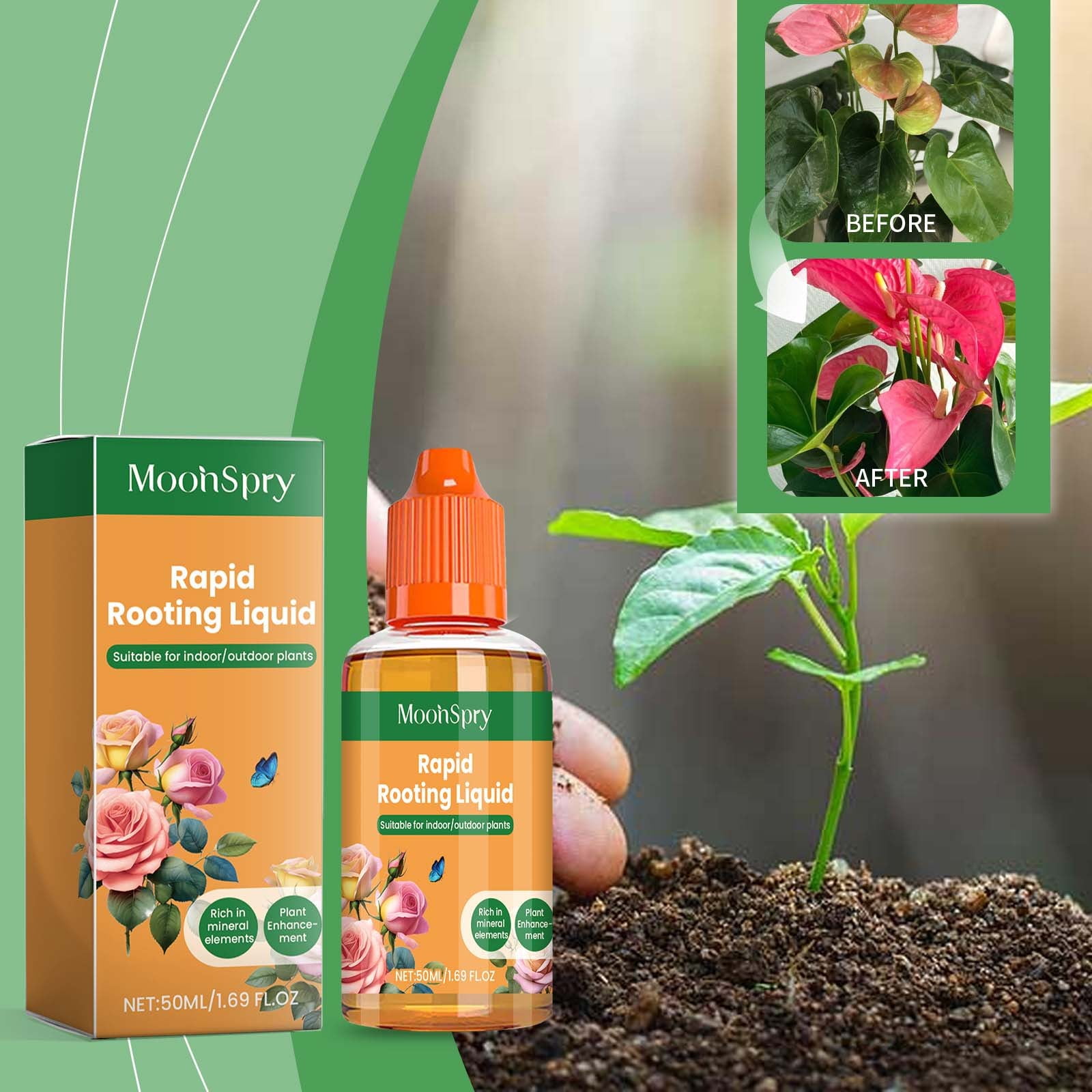 Rooting Liquid Plant Starter Solution 50ml | Rooting Hormone Booster ...