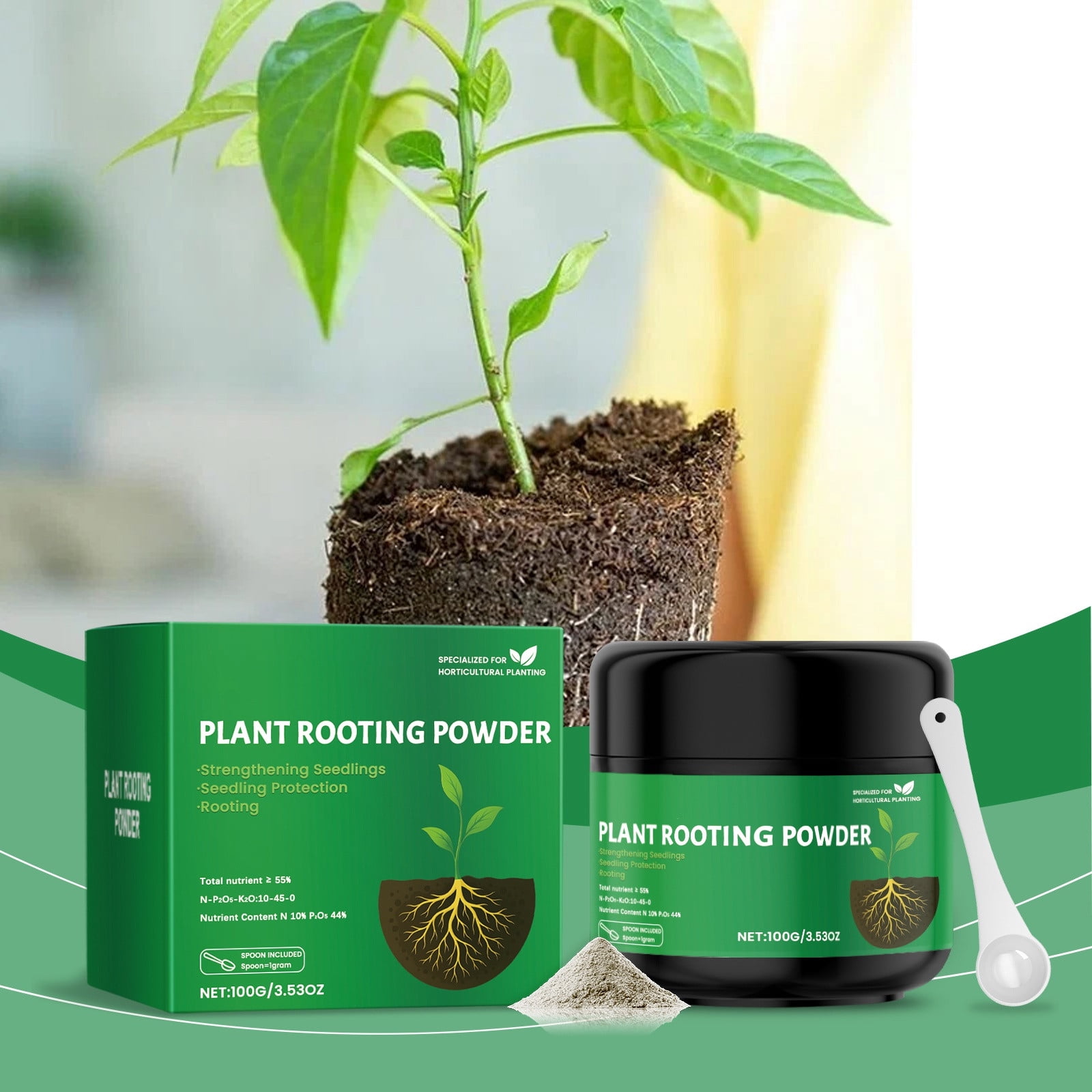 Rooting Powder Fast Acting Root Stimulator Promotes Growth For Cuttings ...