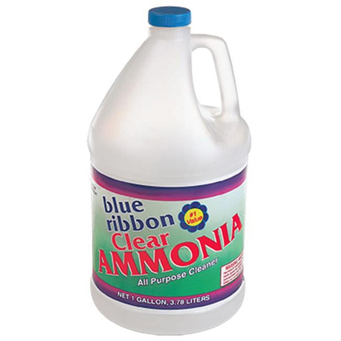 Blue Ribbon 10206 Clear Ammonia, Gallon - Quantity 6 - Walmart.com