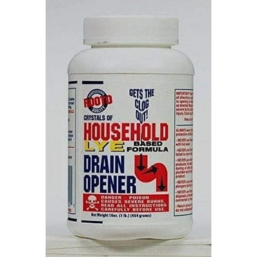 Rooto 100% Lye Household Drain Opener 1 lb - Walmart.com