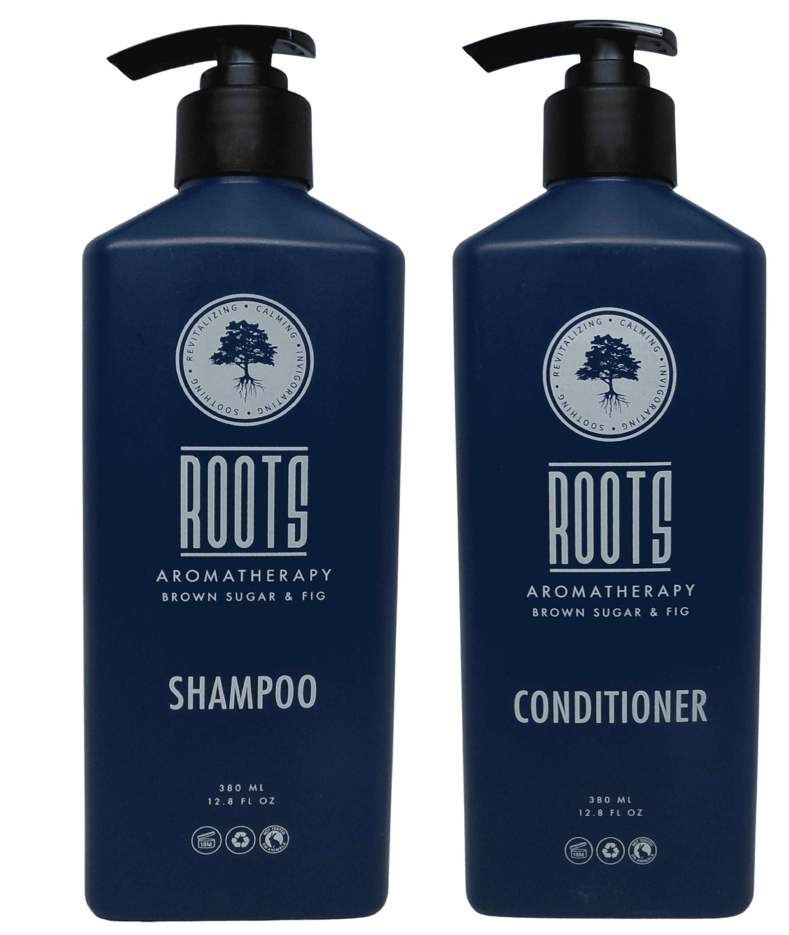 Roots Aromatherapy Brown Sugar & Fig Shampoo and Conditioner (12.8oz ...
