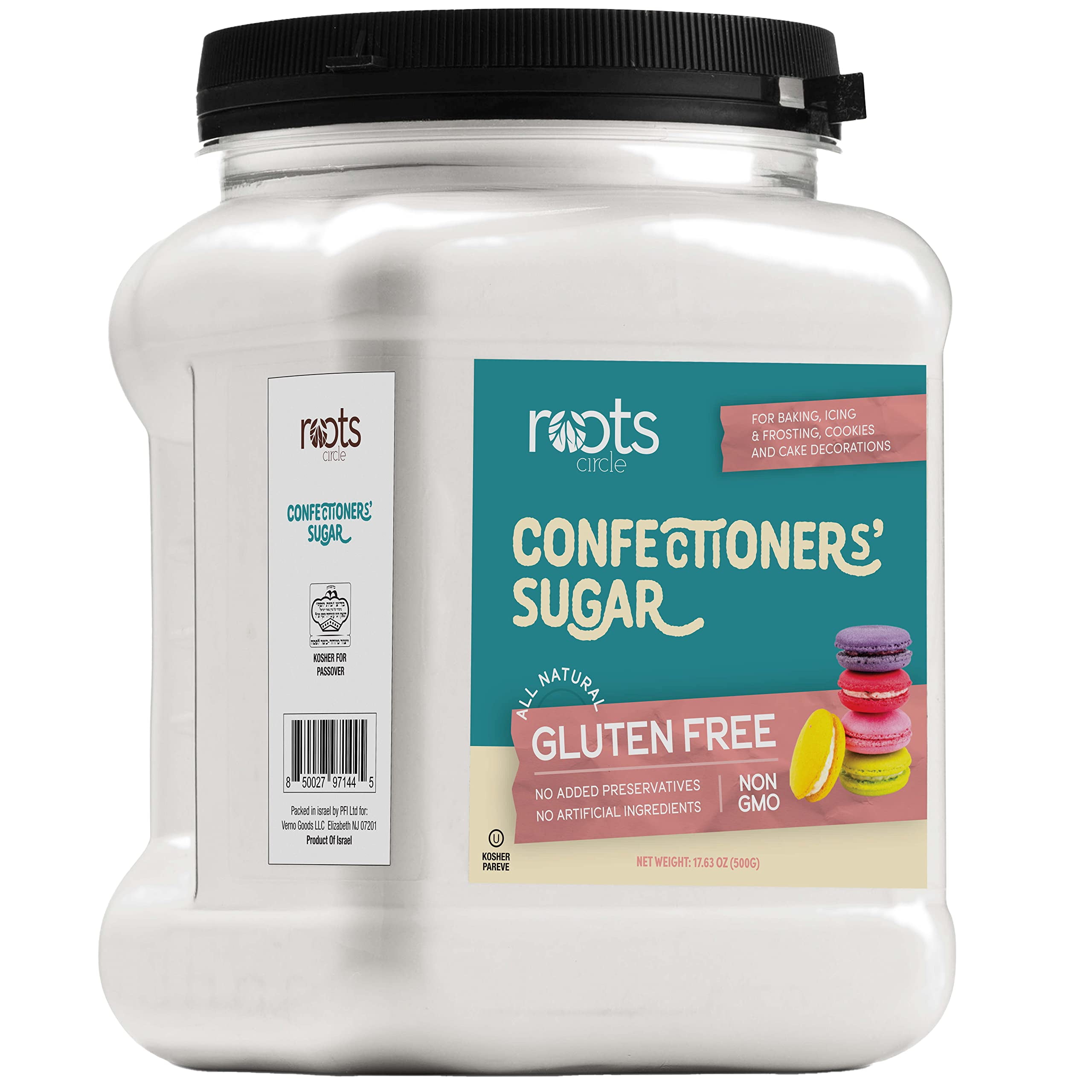 Roots Circle Confectioners Sugar BDF32 | Non GMO & Gluten-Free Powdered ...