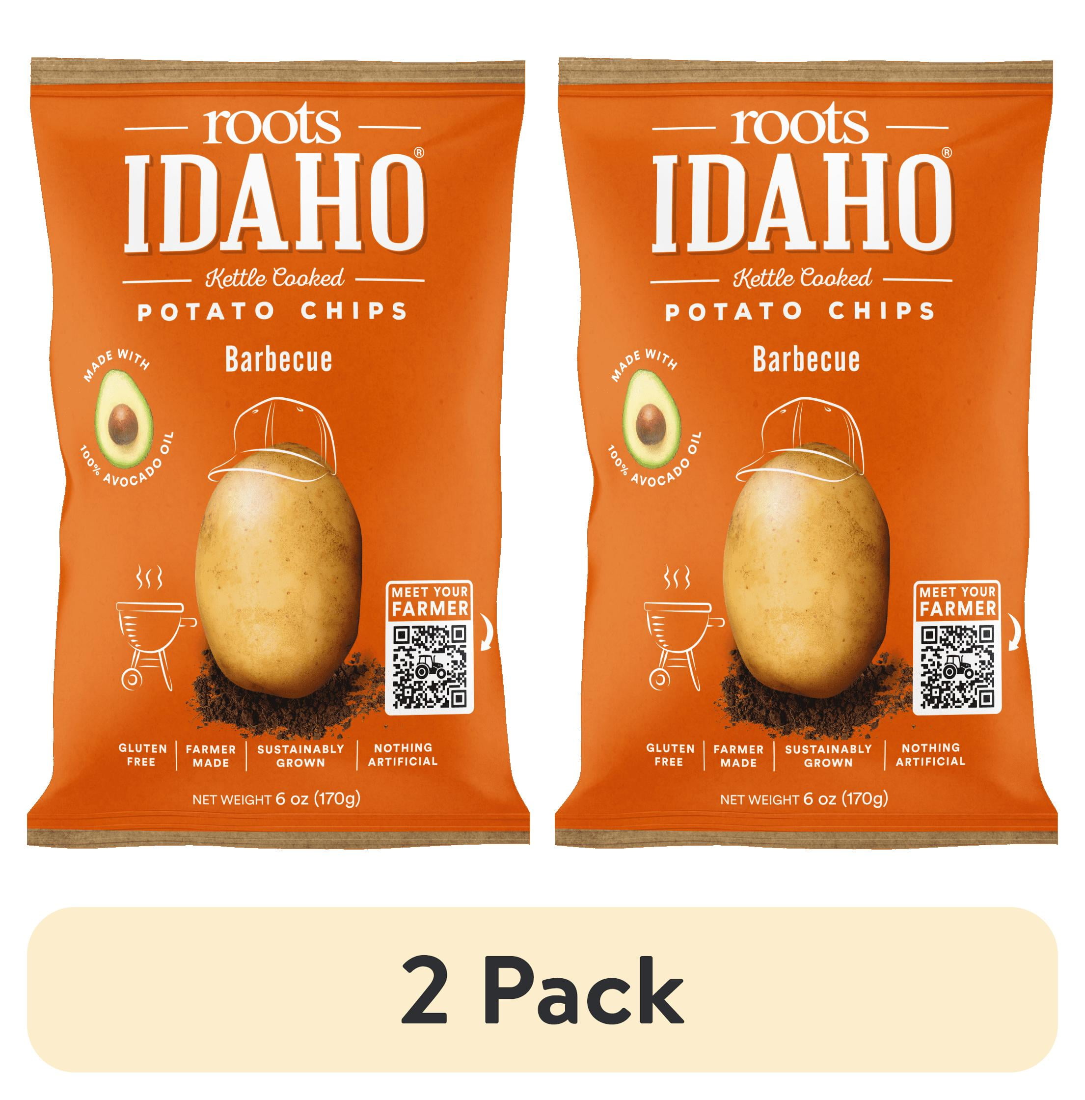 (2 pack) Roots Idaho Potato Chips, Barbecue 6 oz. - Walmart.com