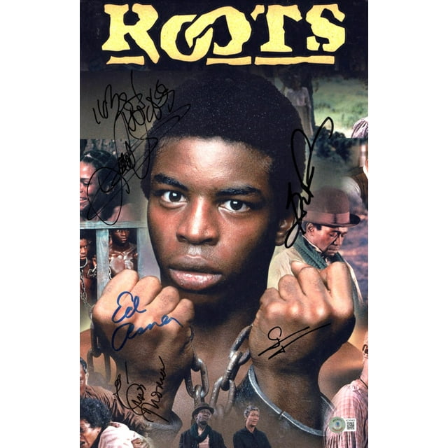 Roots Multi Signed Autographed 11X17 Photo Asner Hamilton Thomas +2 BAS ...
