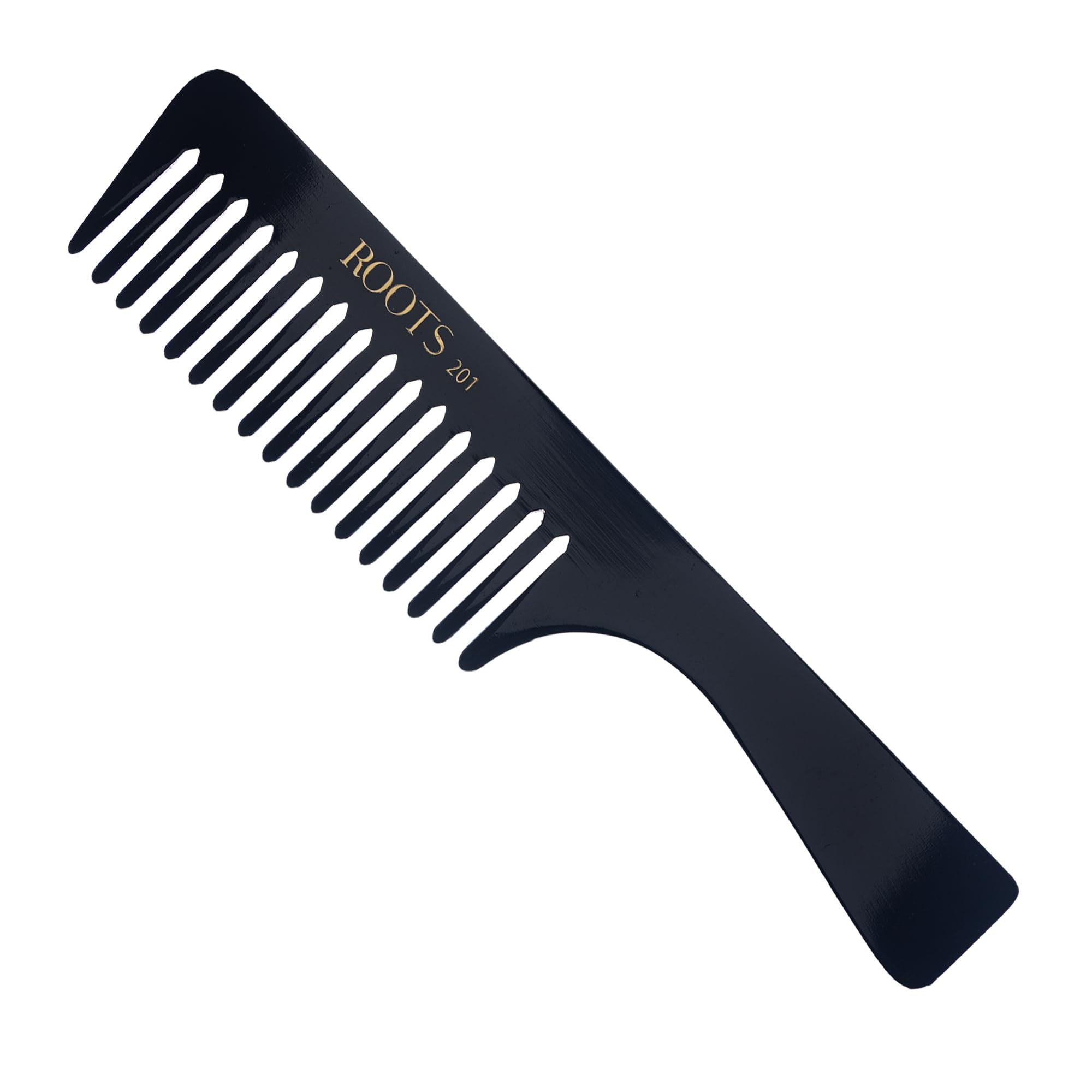 Roots - Professional Hair Comb - Wide Tooth Comb - Salon Comb Black ...
