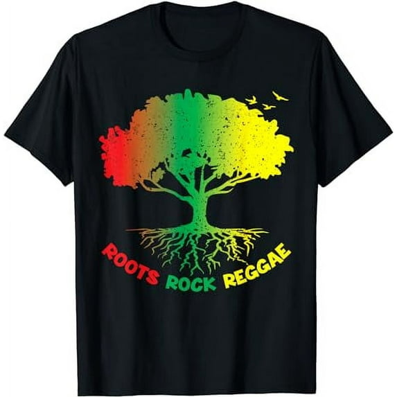 Roots Rock Reggae I Rasta I Rastafari I Jamaican Reggae T-Shirt ...
