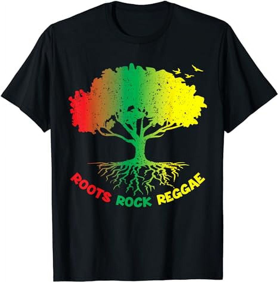 Roots Rock Reggae I Rasta I Rastafari I Jamaican Reggae T-Shirt ...