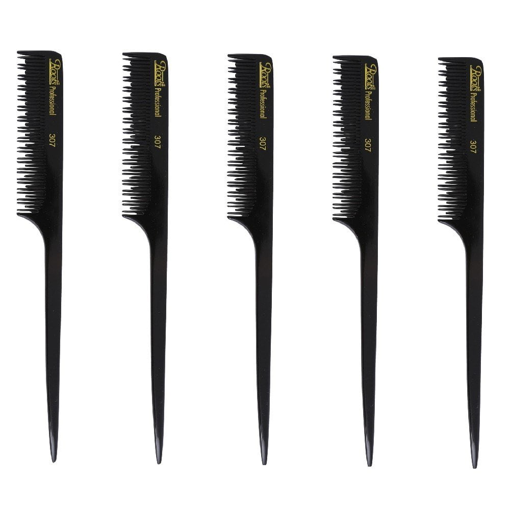 Roots Styling and Sectioning Combs Black Pack of 5 - Walmart.com