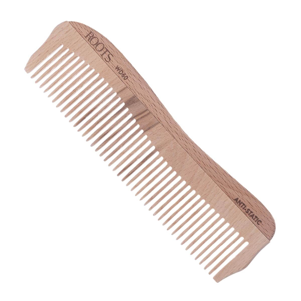 Roots Wooden Dressing Comb Designed with Fine Rounded Teeth Comb Damage ...