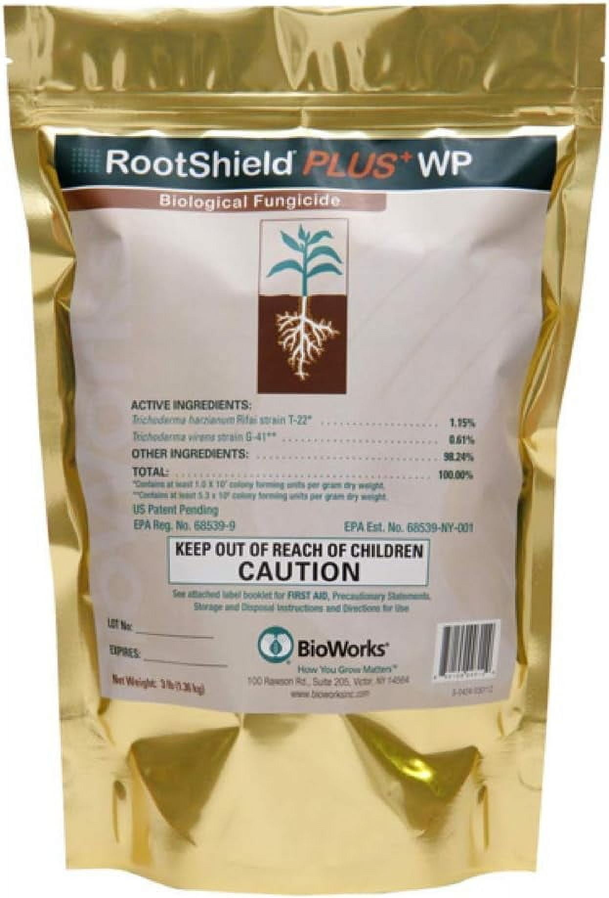 Rootshield Plus WP, Trichoderma harzianum T-22 & Trichoderma virens G ...
