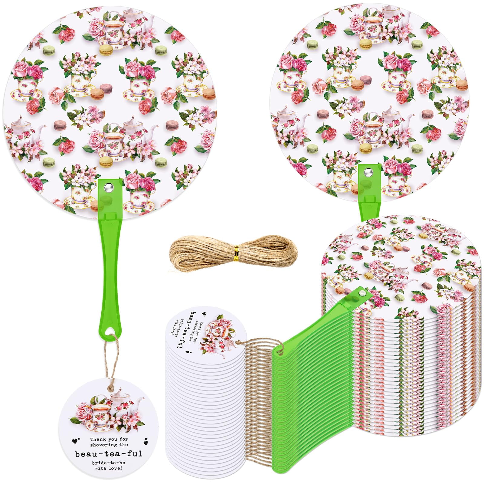 Roowest 30 SetsEGSC Bridal Shower Tea Party Favors for Floral Tea Party ...