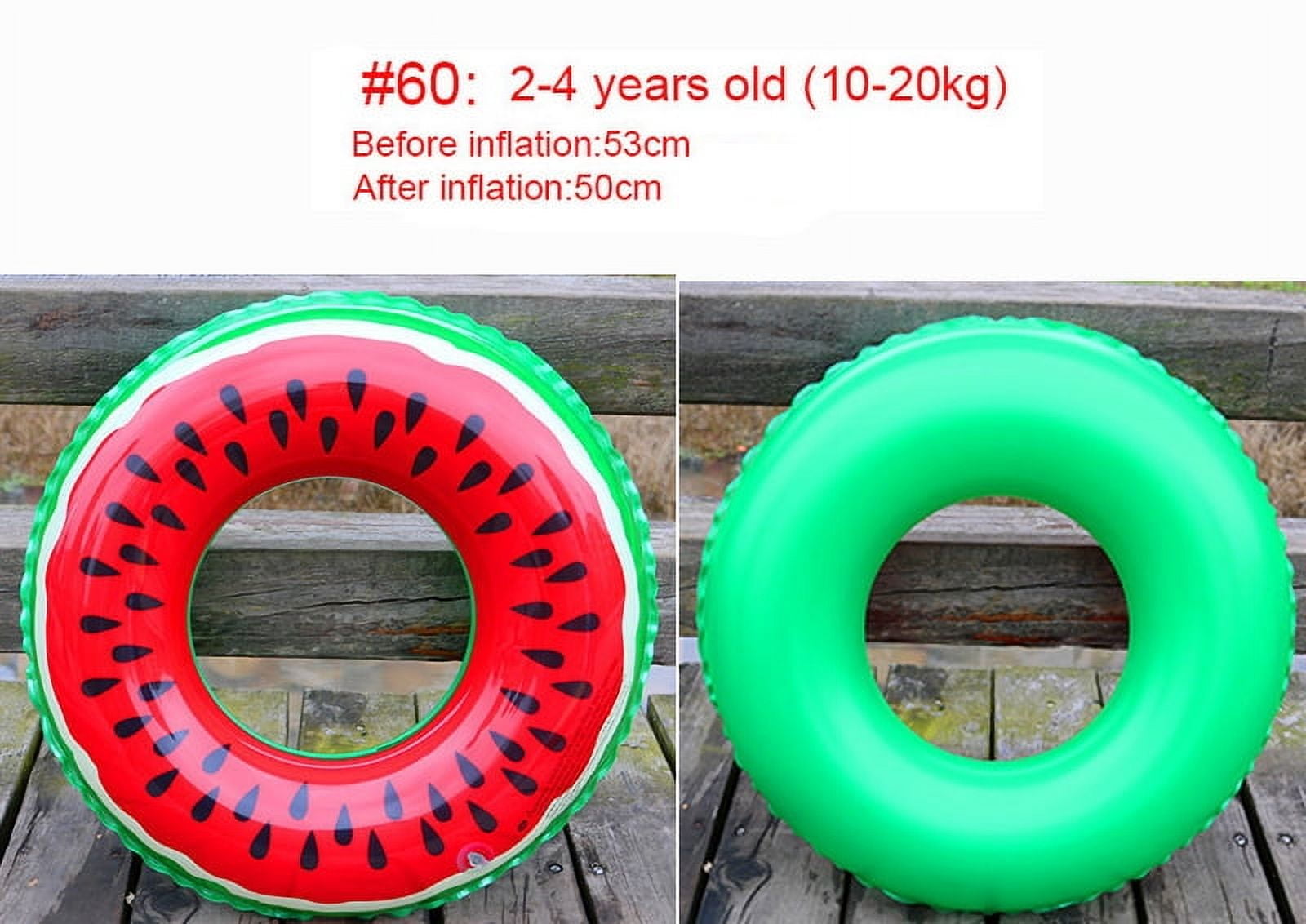 Rooxin Watermelon Pool Floats for Adult Kids Inflatable Circle Swimming ...