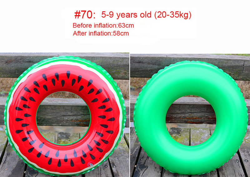 Rooxin Watermelon Pool Floats for Adult Kids Inflatable Circle Swimming ...