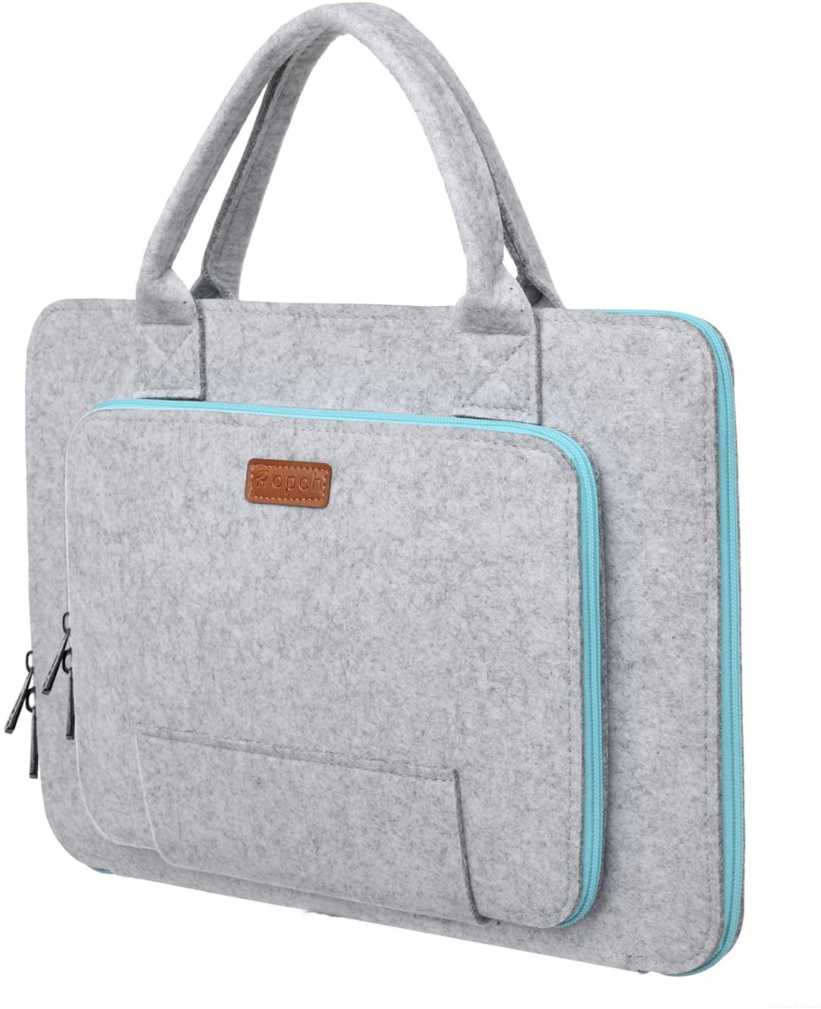 Ropch 17.3 Inch Laptop Sleeve, Computer Carrier Bag with Handle, Felt ...