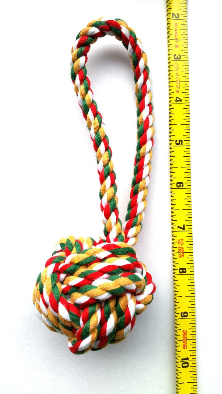 Walmart Durable Cotton Rope Ball Knot Toy for Small to Medium Dogs ...