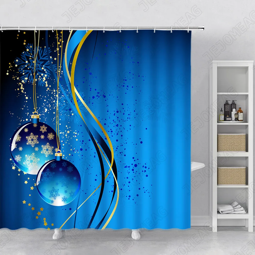 Rope Ball Shower Curtain Dreamy Sky Blue Background Simple Bath Curtain ...