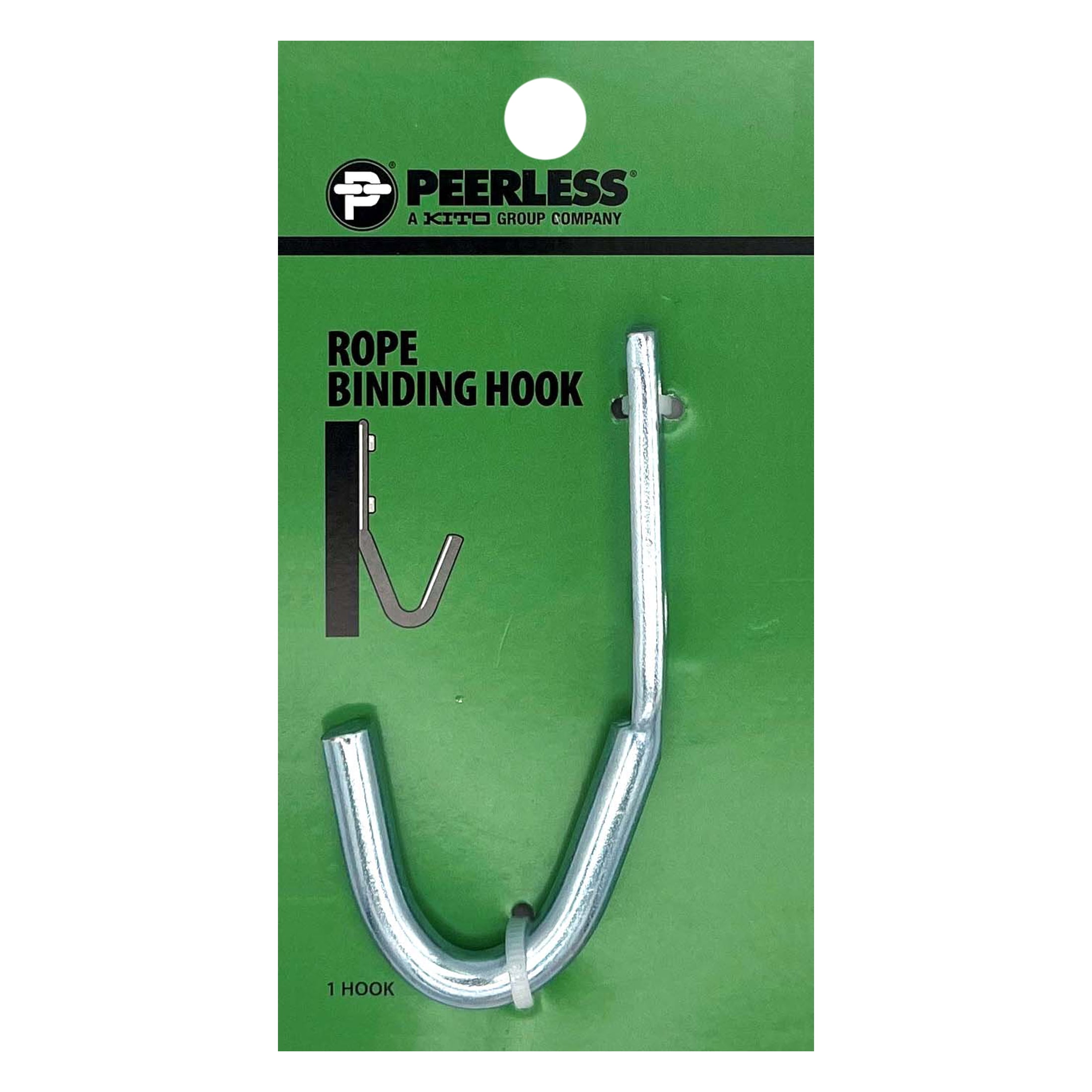 Rope Binding Hook, Zinc, Peerless Chain Company, #4730638 - Walmart.com
