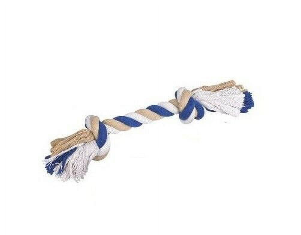 Rope Bone Tough Dog Chew Toys Helps Clean Pet's Teeth Choose Blue or ...