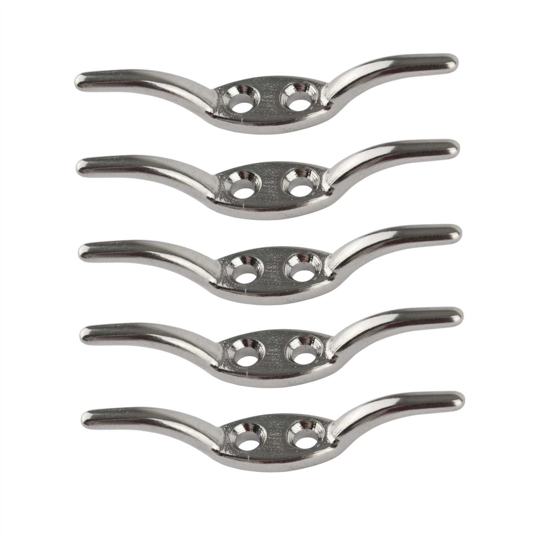 Rope Cleat 2-1/2" Stainless Steel Marine Grade 5 PACK 316 Boat Washing ...