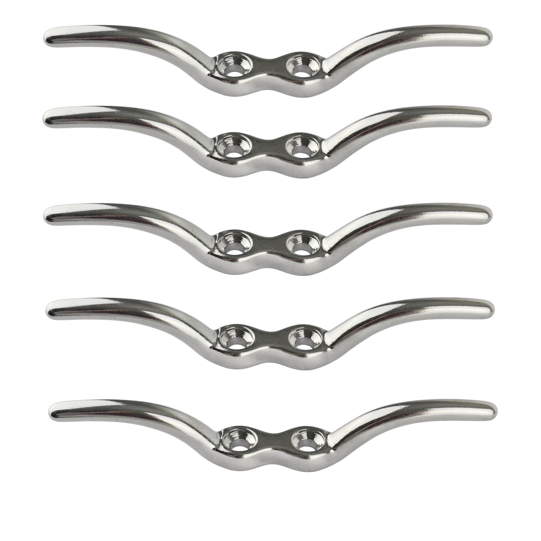 Rope Cleat 6" Stainless Steel Marine Grade 5 PACK 316 Boat Washing Line ...
