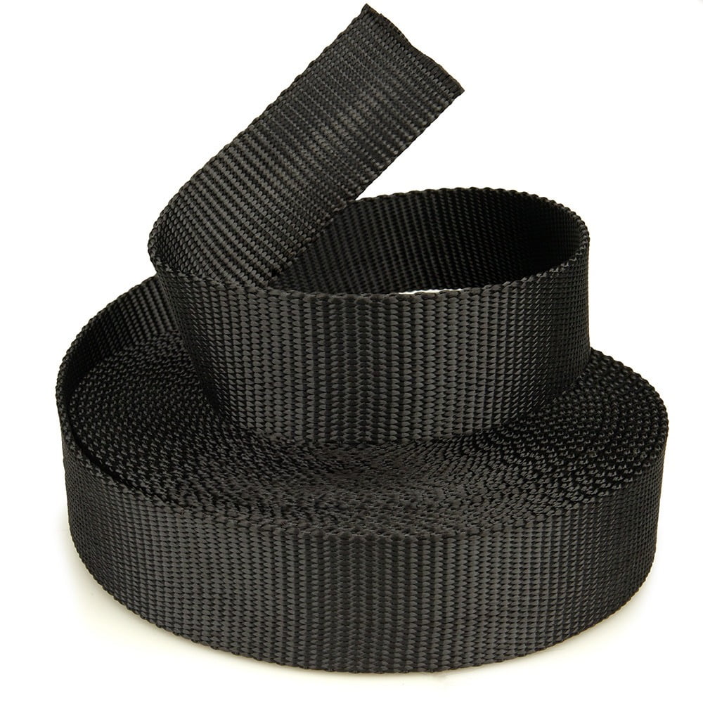 Rope & Cord Black Nylon Webbing – Great Options for Camping, Hauling ...