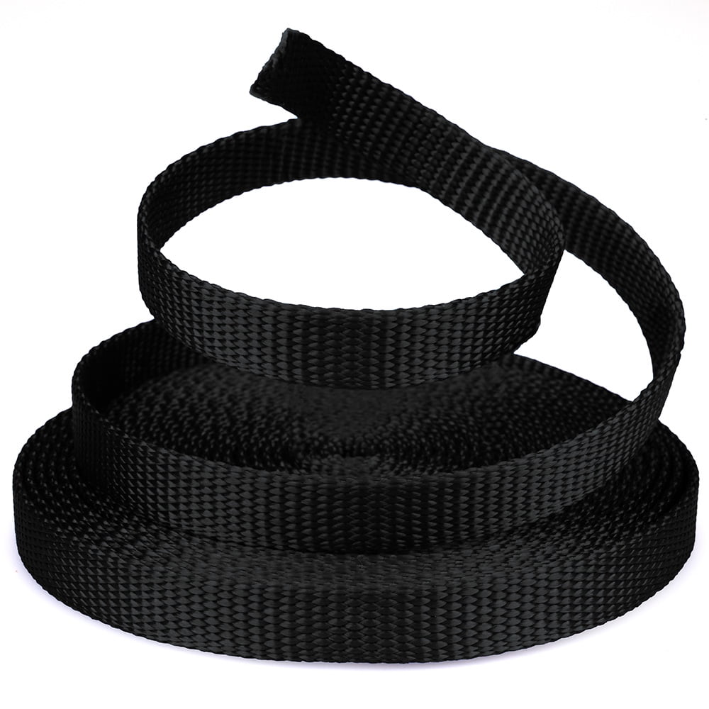 Rope & Cord Black Nylon Webbing – Great Options for Camping, Hauling ...