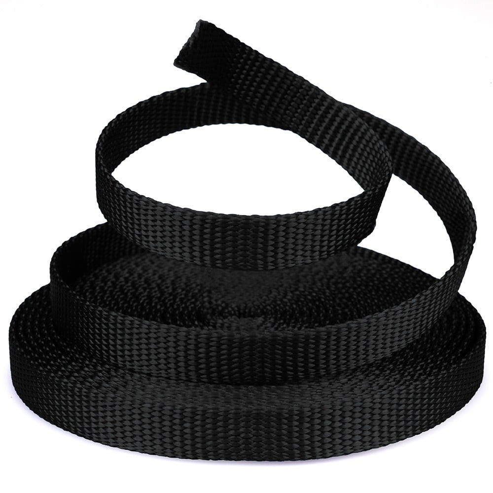 Rope & Cord Black Nylon Webbing – Great Options for Camping, Hauling ...