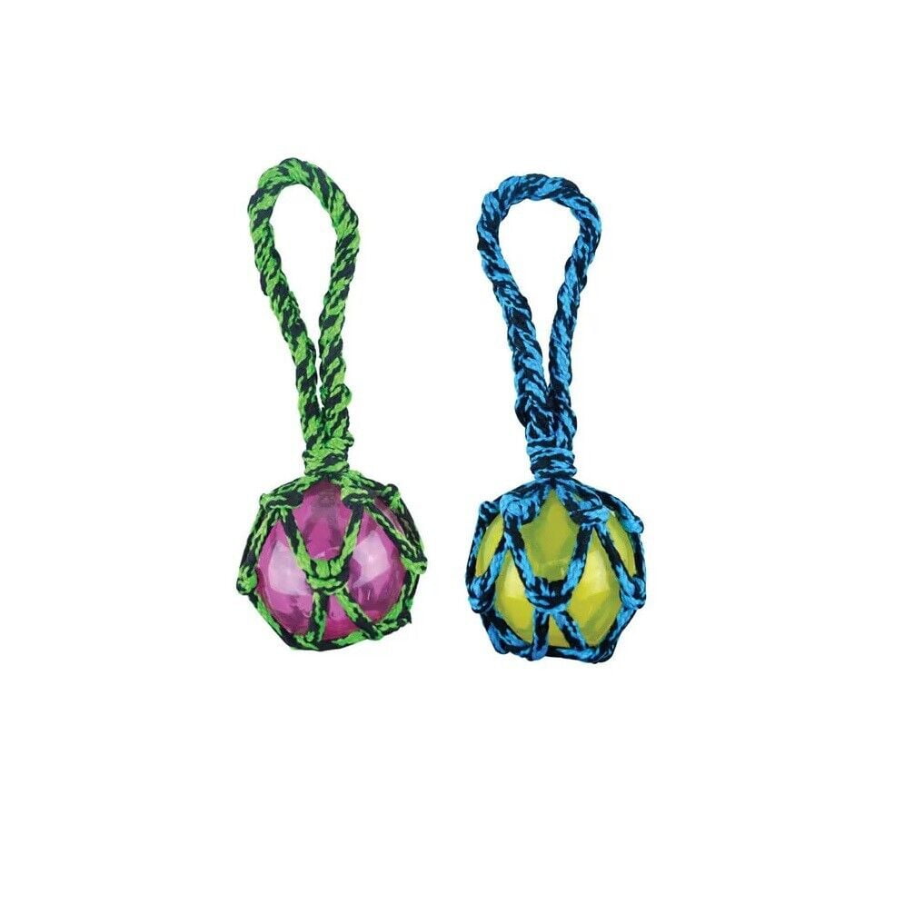 Rope Dog Toys Bright Neon Color Durable Fun Paracord Play Fetch ...