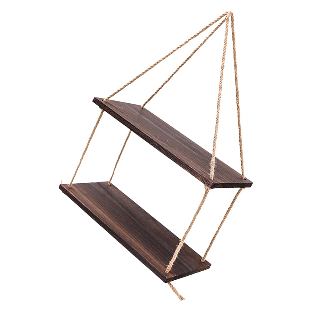 Rope Hanger Wall Hanging Shelf Shelves for Plants Book Locket ...