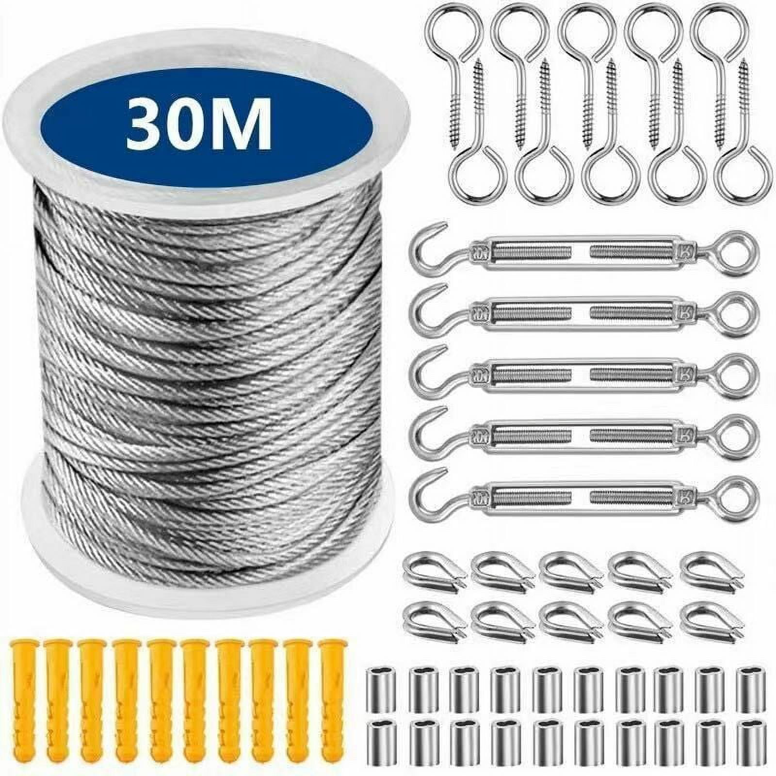Rope Hanging Kit for Tent Ropes and Clotheslines, Strong Support and ...