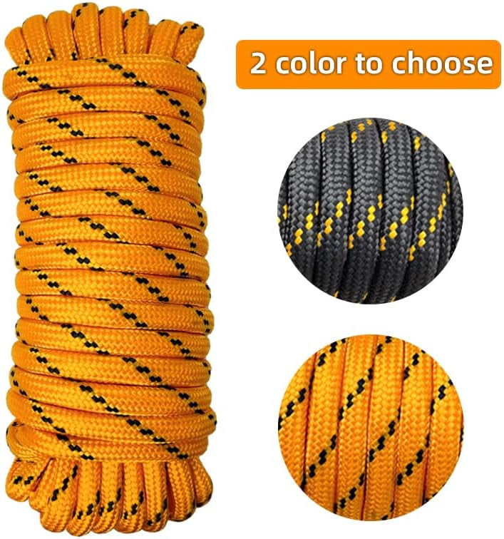Rope Heavy Duty Braided 3-Strand Twisted 5/8'' 50Ft 6800Lbs Break ...