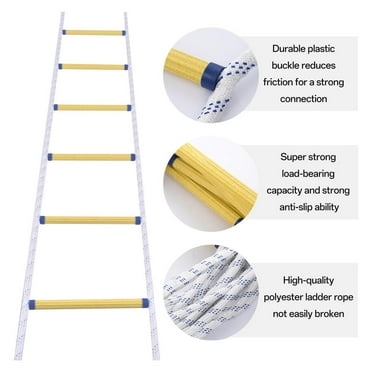 Emergency Fire Escape Ladder Flame Resistant Safety Rope Ladder with ...